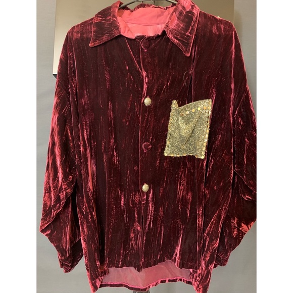 Tops | Vintage Velvet Button Down Amazing | Poshmark